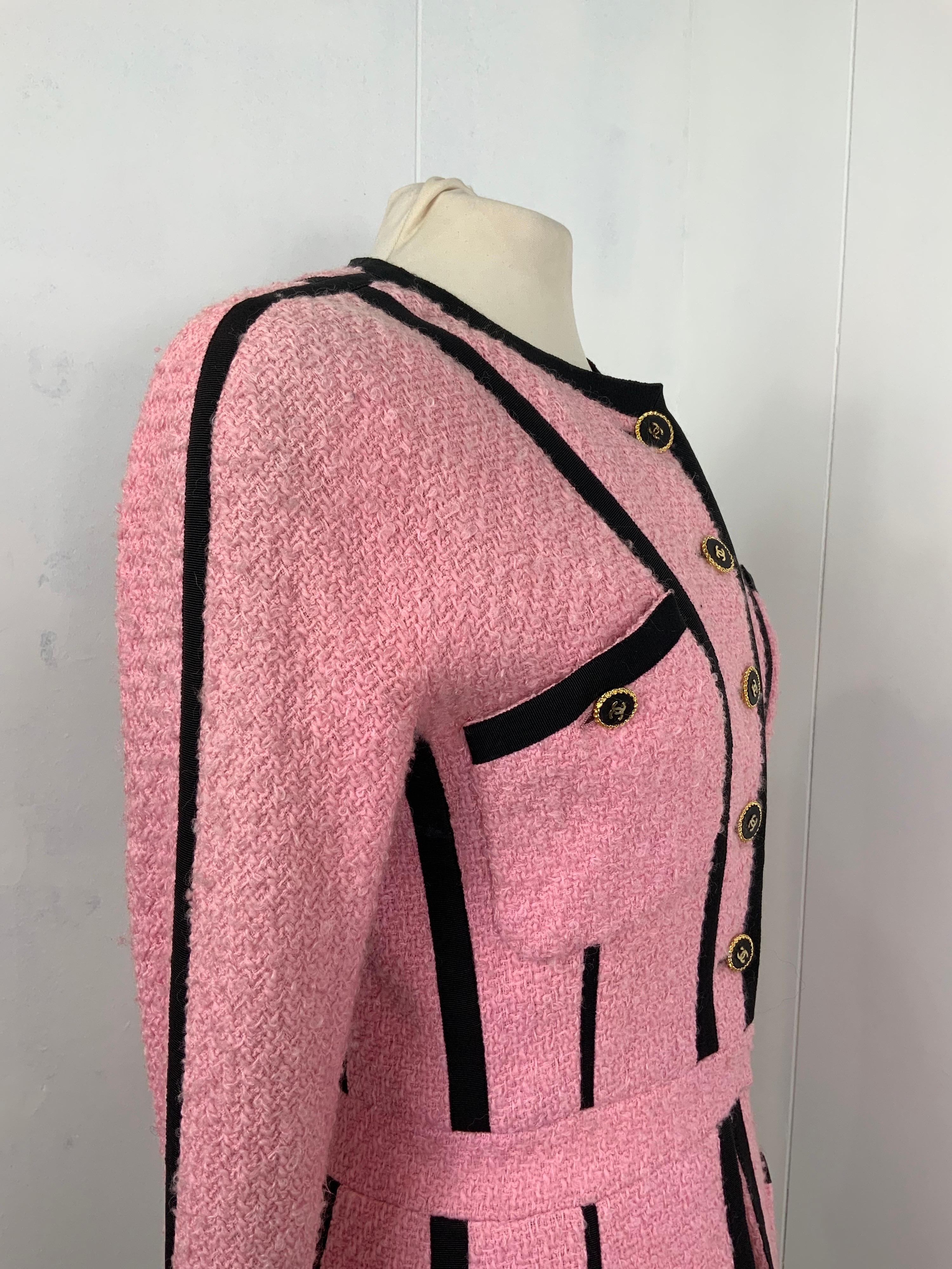 Chanel pink vintage iconic jacket at 1stDibs | pink chanel jacket, buy ...