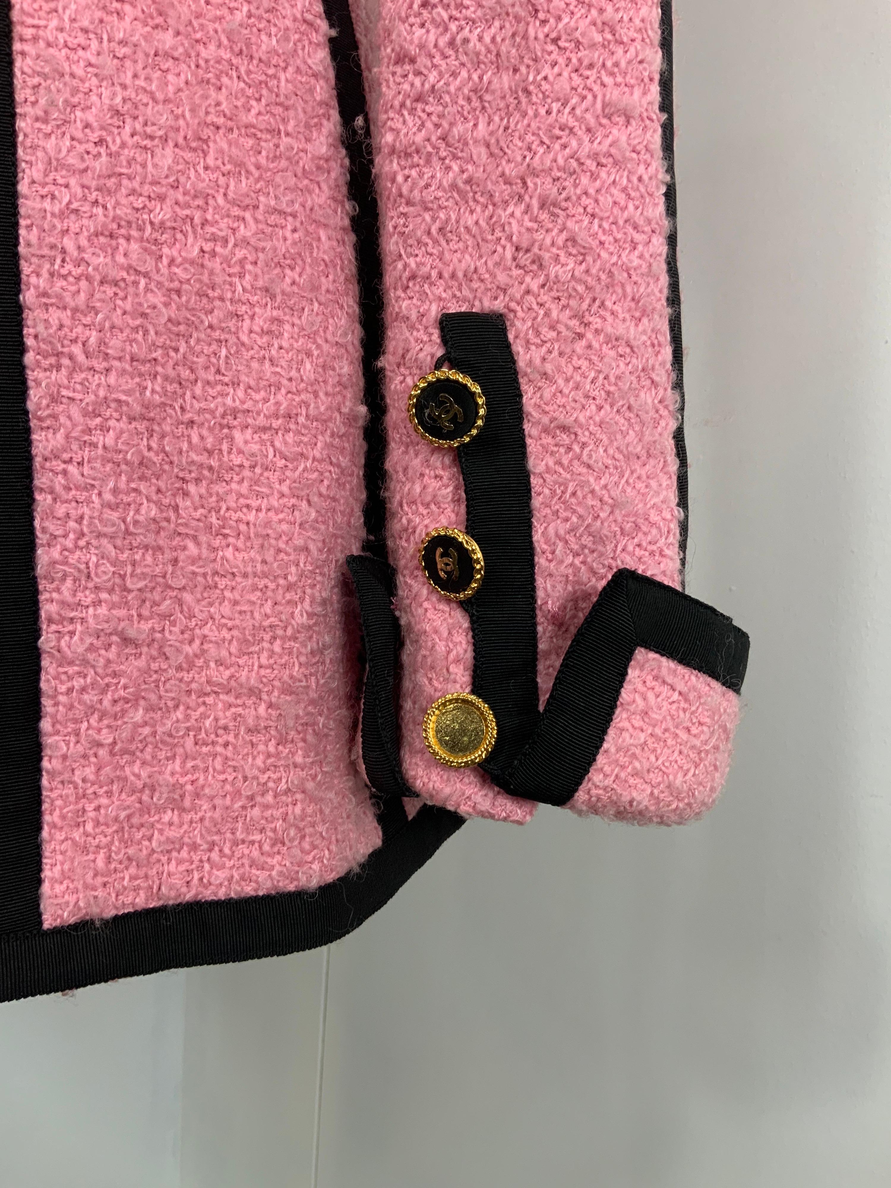 Chanel pink vintage iconic jacket at 1stDibs | pink chanel jacket, buy ...