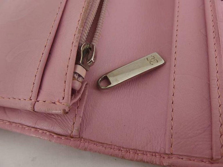 Chanel Pink X Black Cambon Quilted Long 218447 Wallet For Sale at 1stDibs