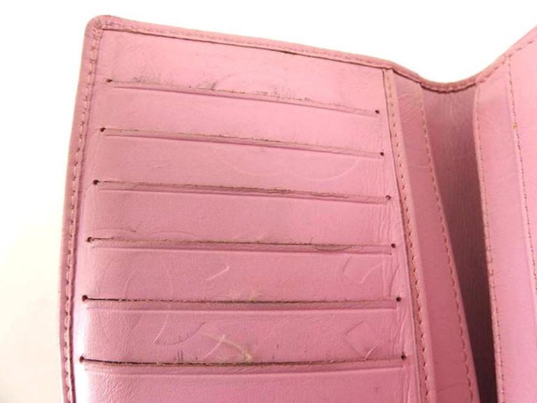 Chanel Pink X Black Cambon Quilted Long 218447 Wallet For Sale at 1stDibs