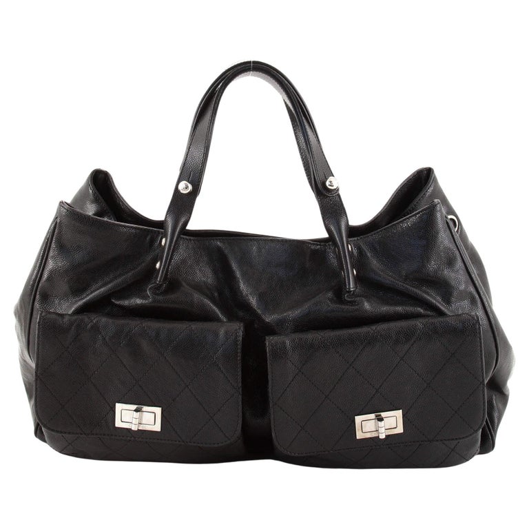 Chanel Pocket in the City Tote Caviar Large For Sale at 1stDibs