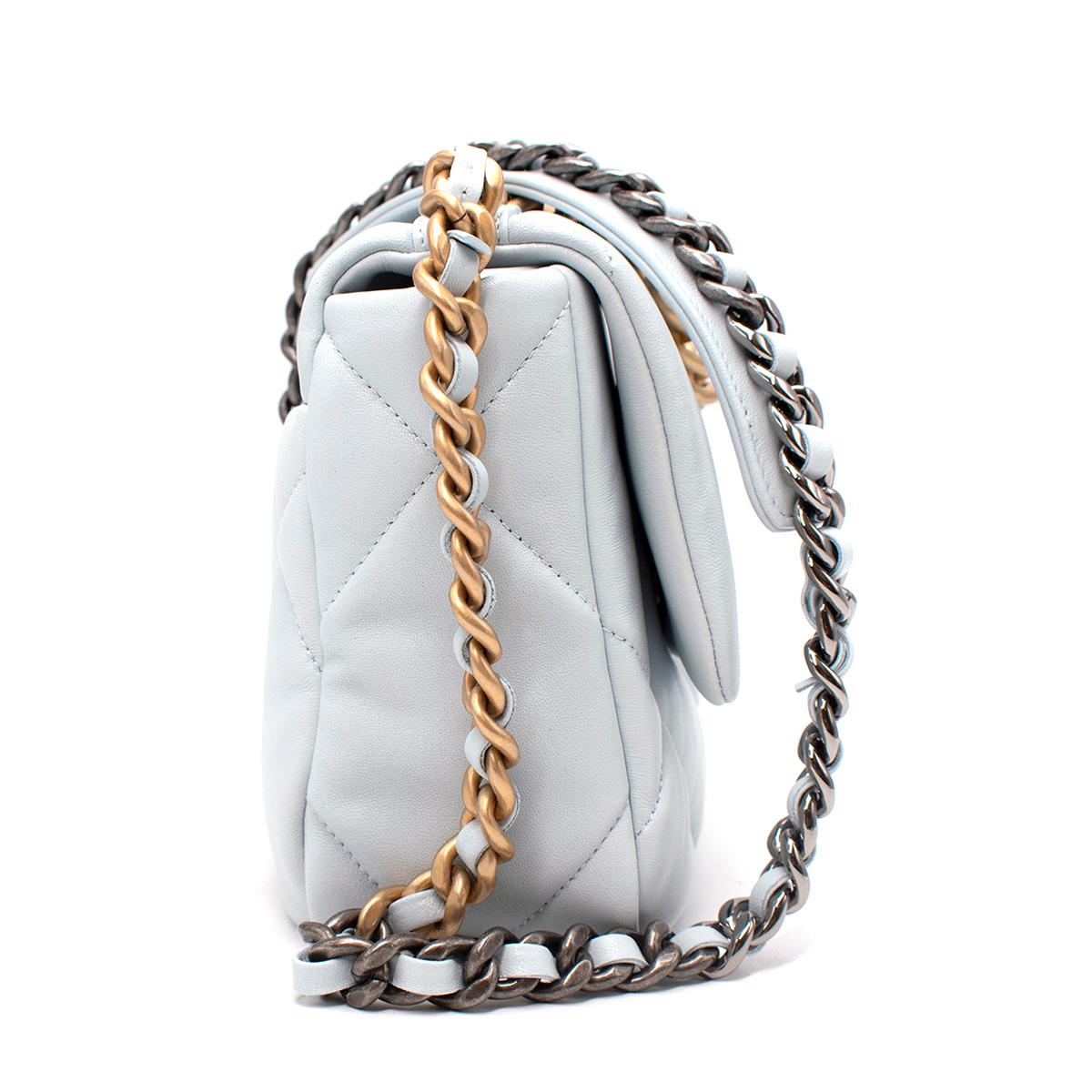 Chanel Powder Blue Lambskin Small 19 Shoulder Bag For Sale at 1stDibs ...