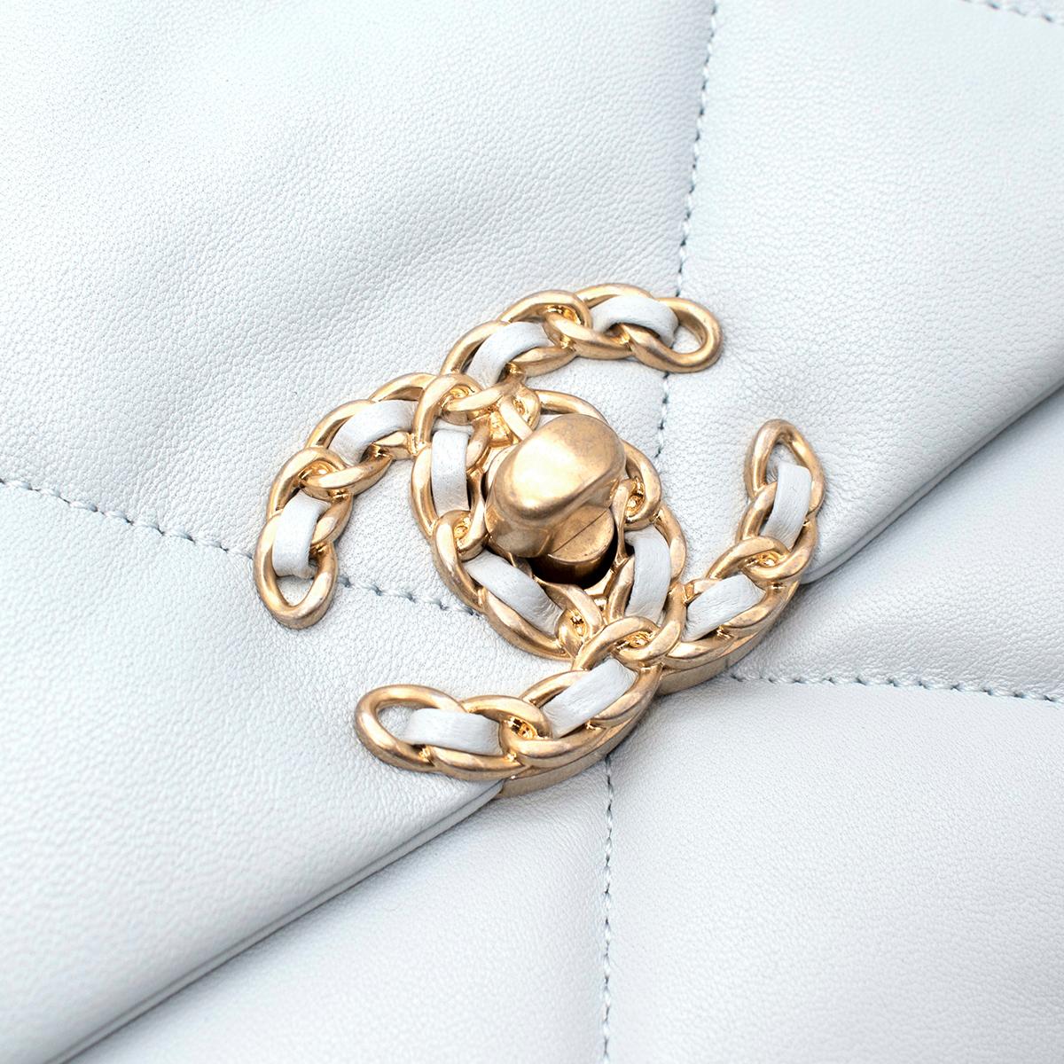 Chanel Powder Blue Lambskin Small 19 Shoulder Bag For Sale at 1stDibs ...