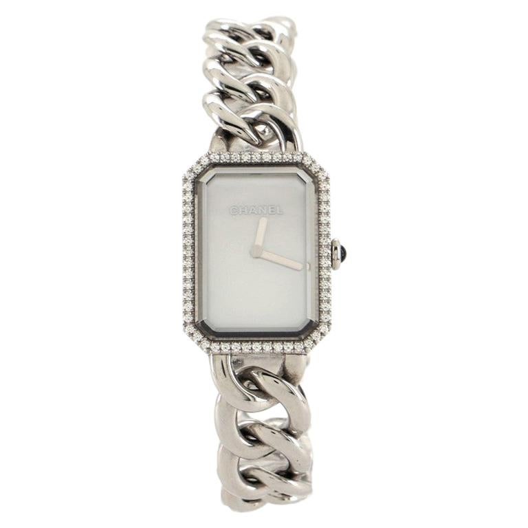 Chanel Premiere Chain Quartz Watch Stainless Steel with Diamond Bezel ...