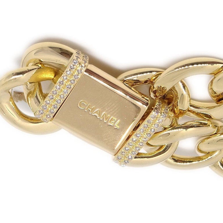 CHANEL Premiere Diamond and 18K Gold Chain Link Evening Women's Wrist ...