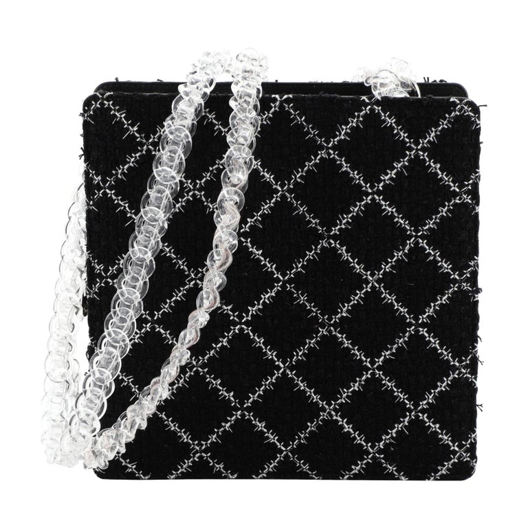 Chanel PVC Chain Tote Tweed Small at 1stDibs