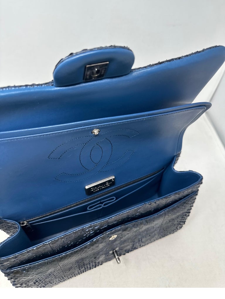 Chanel Python Exotic Jumbo Flap Bag For Sale at 1stDibs