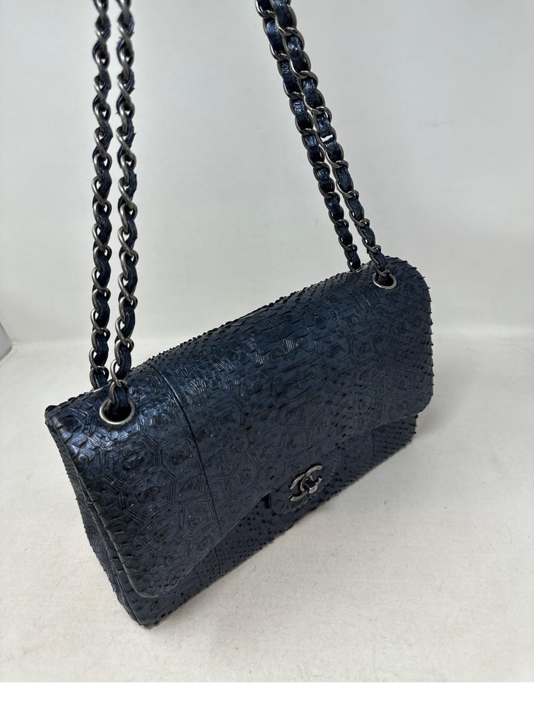 Chanel Python Exotic Jumbo Flap Bag For Sale at 1stDibs