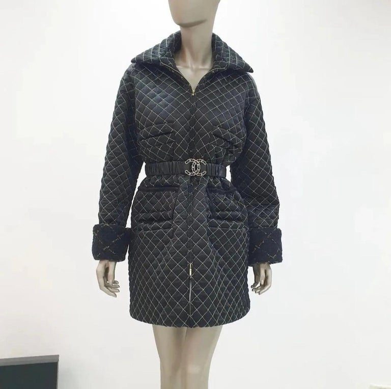 Chanel Qilted Puffer Coat For Sale at 1stDibs