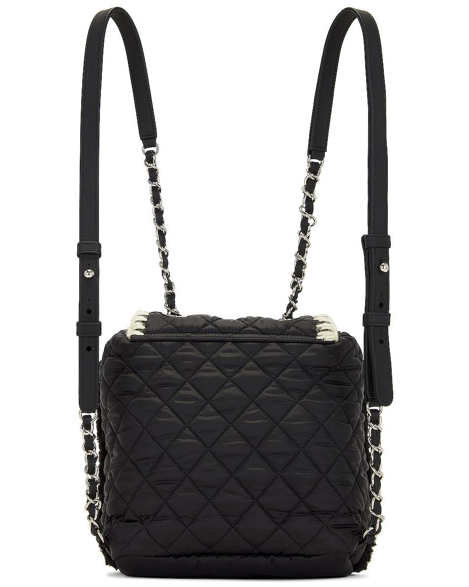 Chanel Quilted Coco Neige Black Wool Nylon Backpack For Sale at 1stDibs