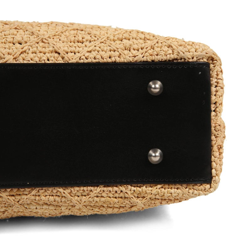 Chanel Raffia Straw Framed Bag at 1stDibs | chanel raffia bag, chanel ...