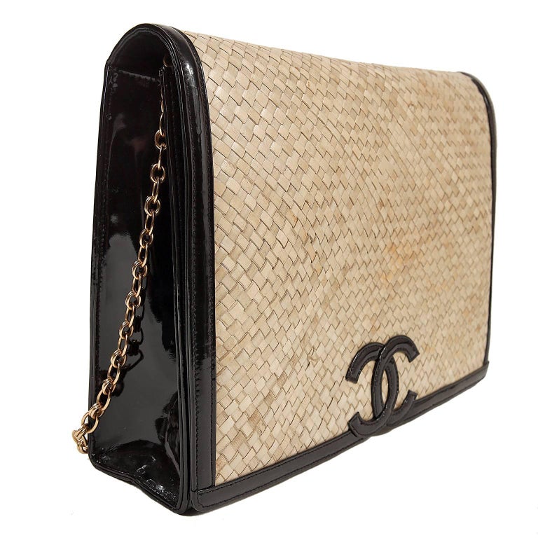 Chanel Raffia Woven Flap Bag by Amen Wardy at 1stDibs | chanel raffia ...