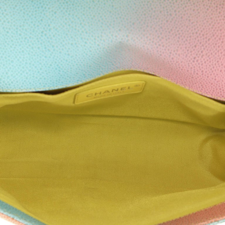 Chanel Rainbow Boy Flap Bag Quilted Painted Caviar Old Medium at ...