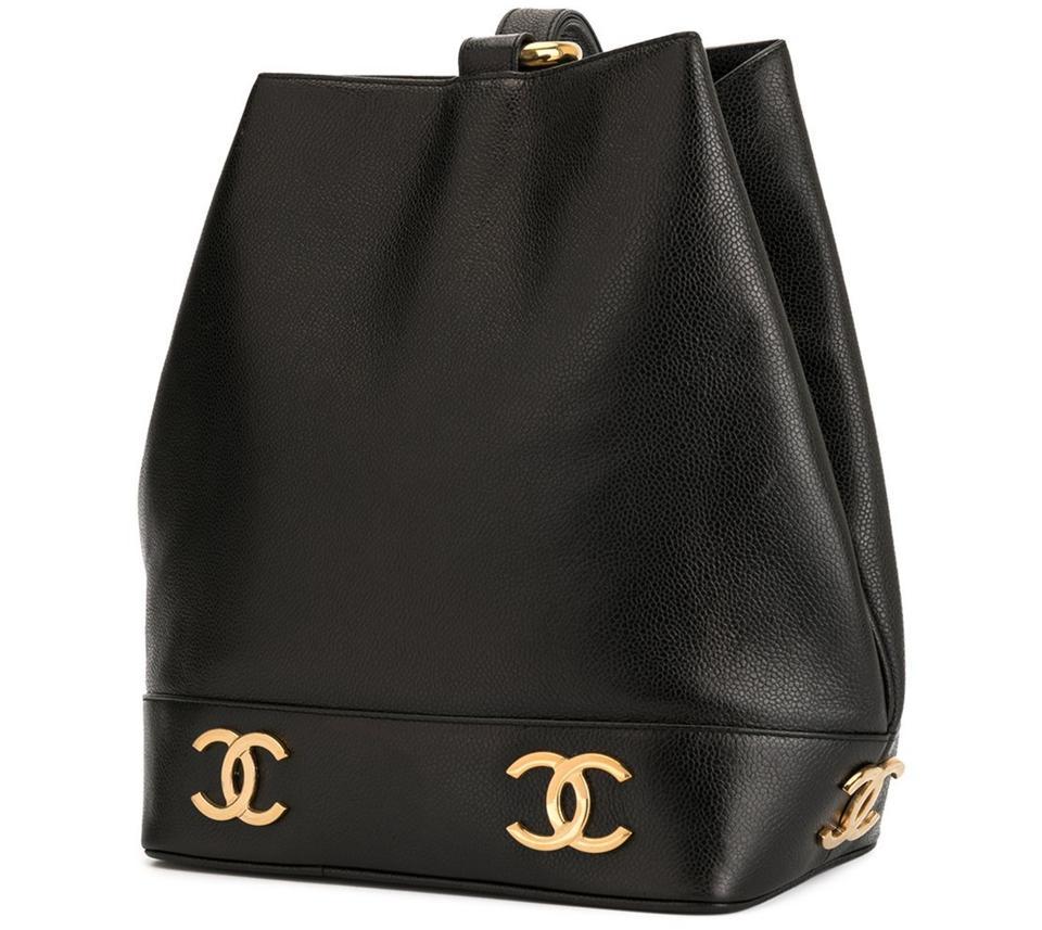 Chanel Rare Vintage 90's Collectors Drawstring Bucket Tote Bag For Sale ...