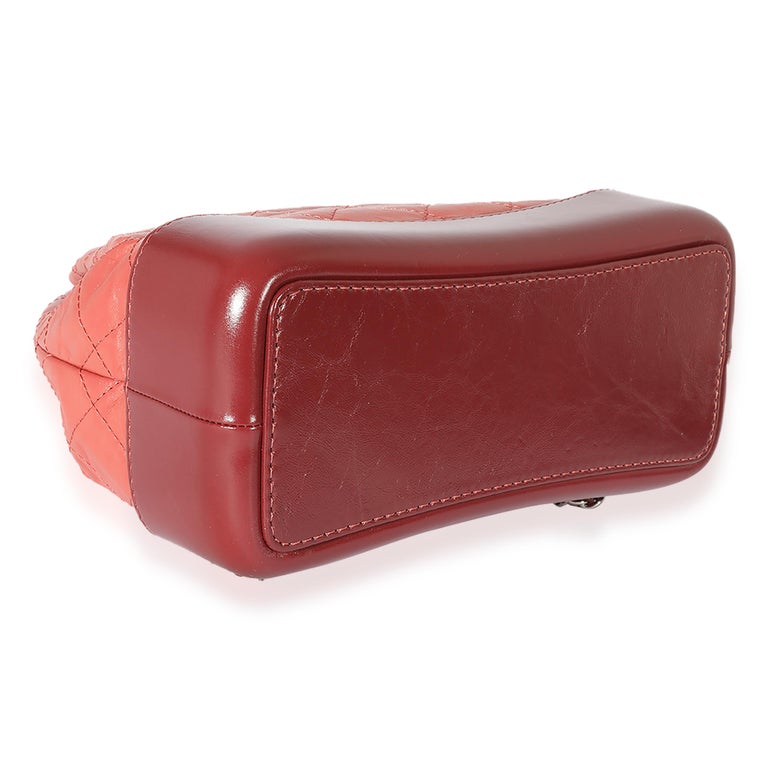 Chanel Raspberry Quilted Calfskin Small Gabrielle Backpack For Sale at ...