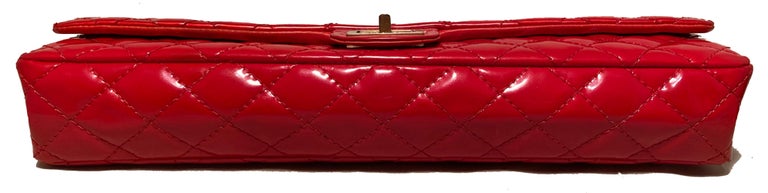 Chanel Red 2.55 Reissue Quilted Patent Leather East/West Clutch at ...