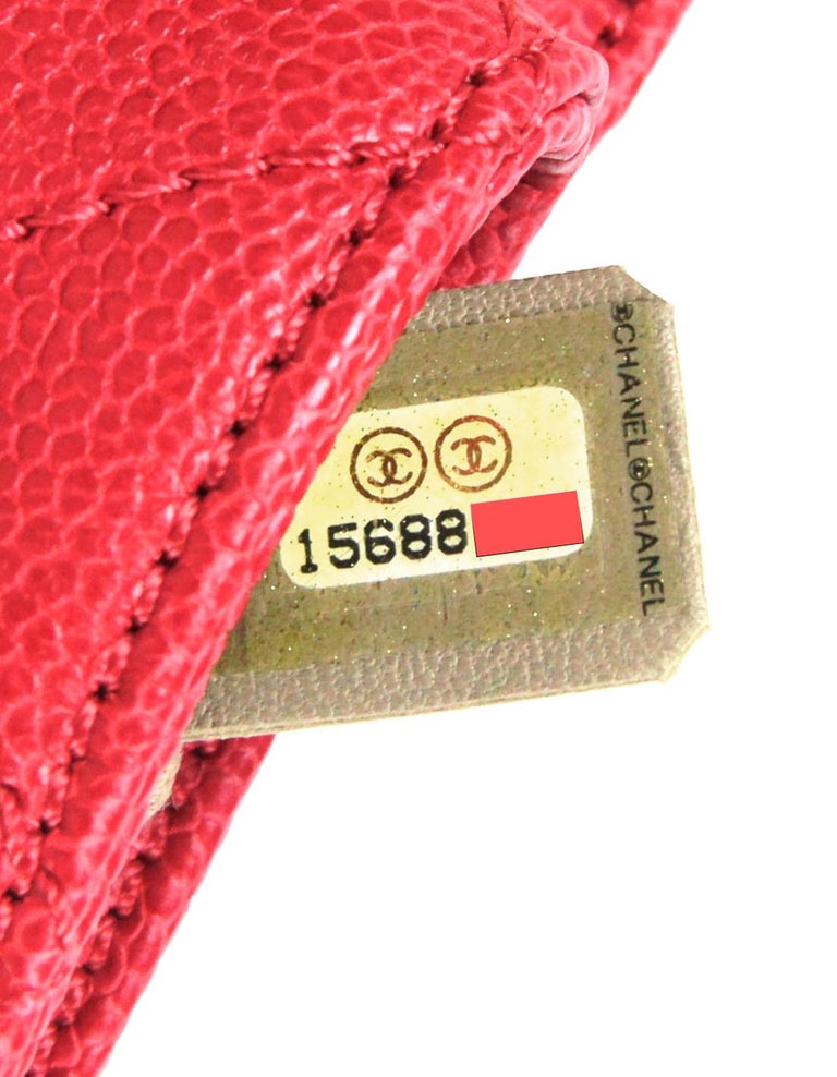 Chanel Red Caviar Leather Quilted Mini Simply CC Flap Bag For Sale at ...