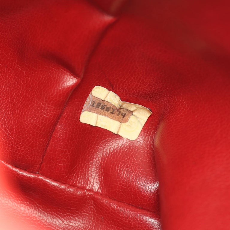 Chanel Red Caviar Leather Vintage Timeless Bucket Bag with Pouch at 1stDibs