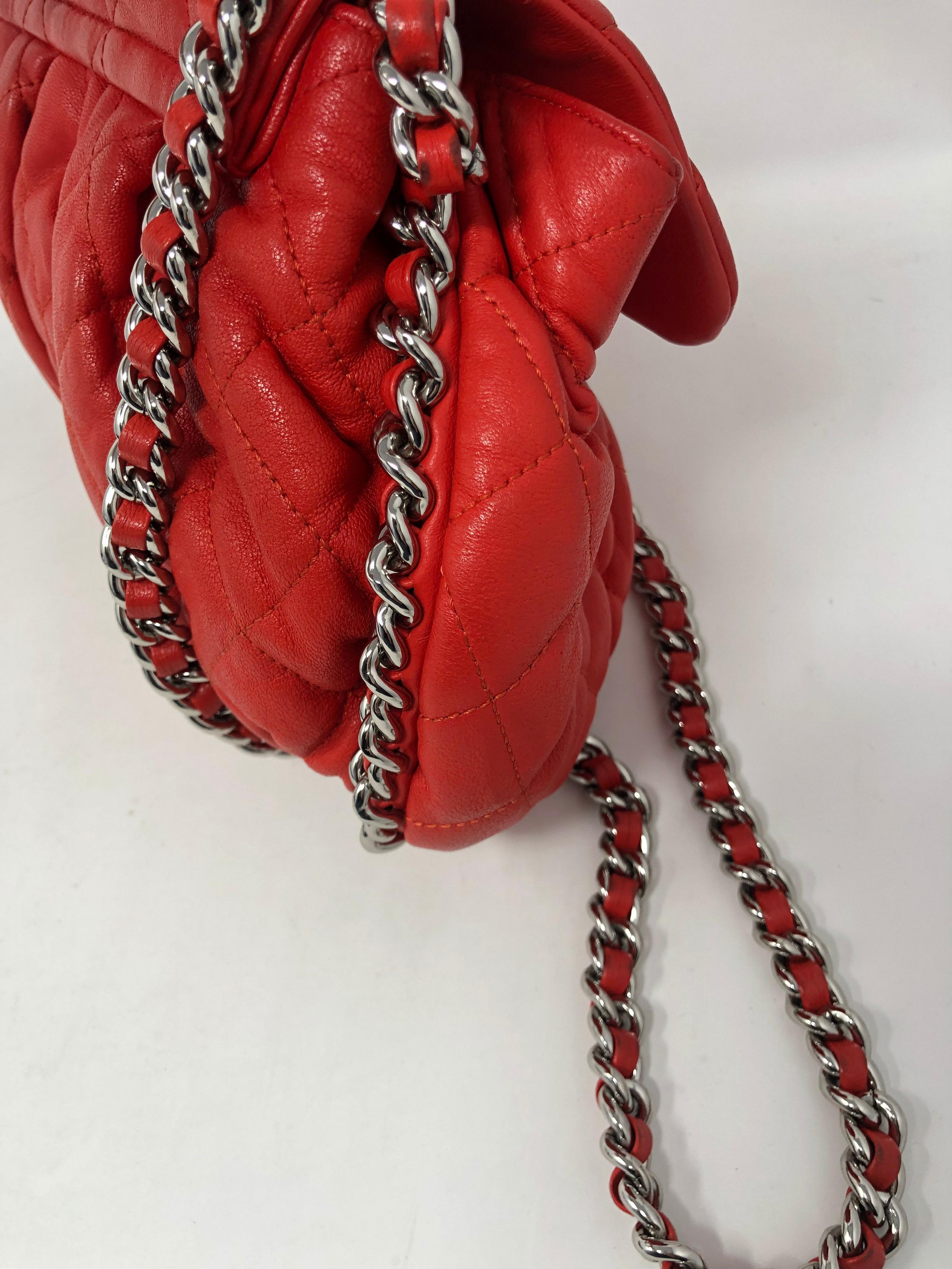 Chanel Red Chain Around Crossbody Bag at 1stDibs | chanel red chain bag ...