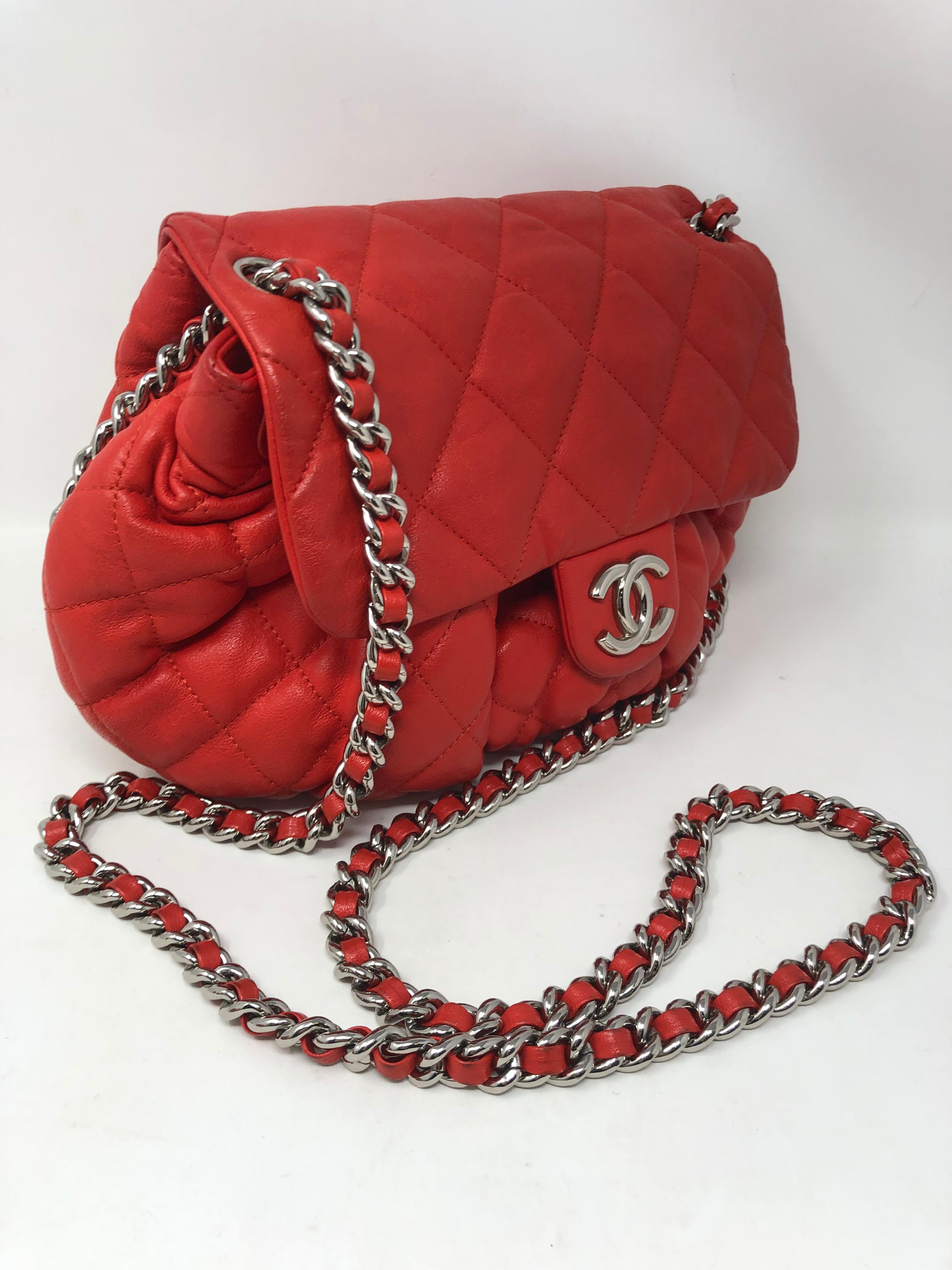 Chanel Red Chain Around Crossbody Bag at 1stDibs | chanel red chain bag ...
