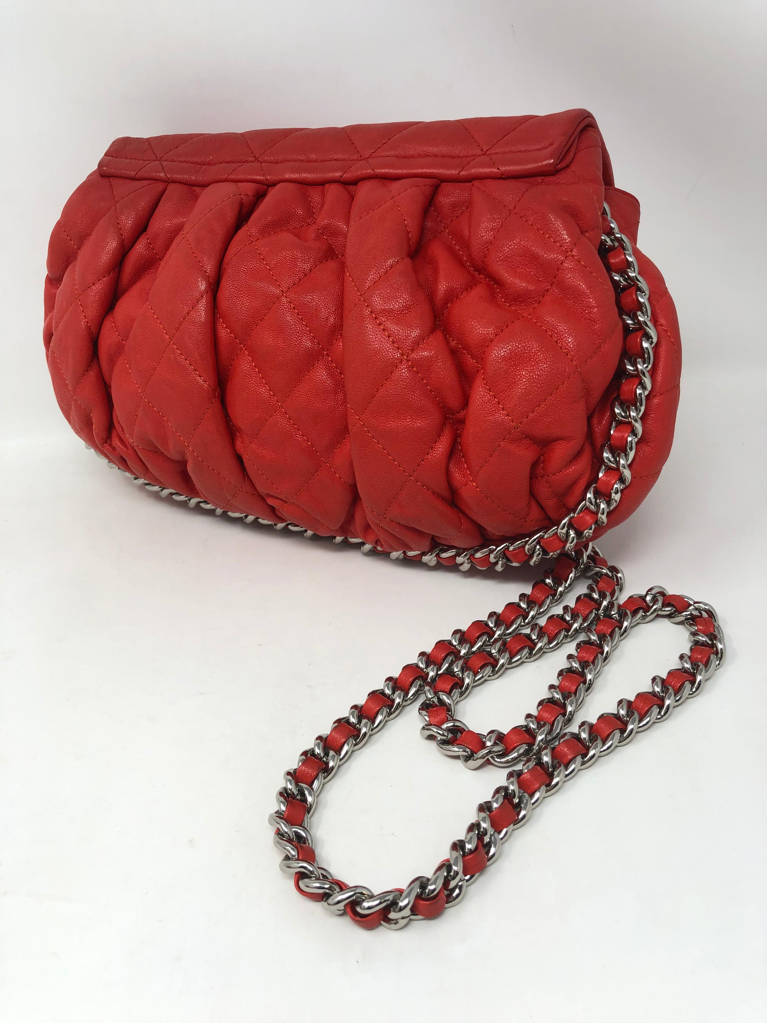 Chanel Red Chain Around Crossbody Bag at 1stDibs | chanel red chain bag ...