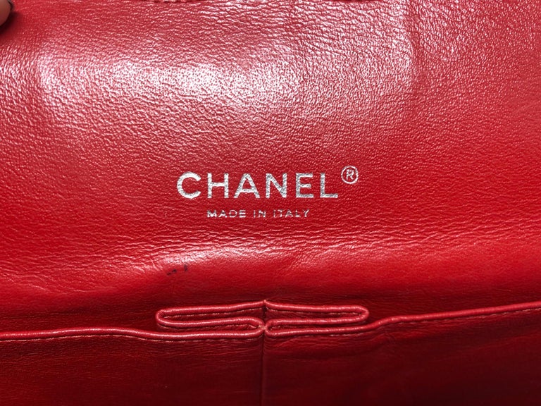 Chanel Red Double Flap Maxi SHW Bag at 1stDibs