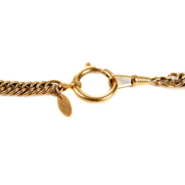 Chanel Red Gripoix Magnifier Monocle Necklace For Sale at 1stDibs | red ...