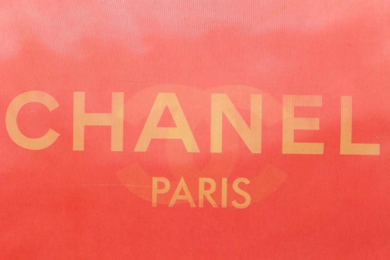 Chanel Red Holographic CC Logo Chain Tote Hologram Bag 21ck324s at 1stDibs