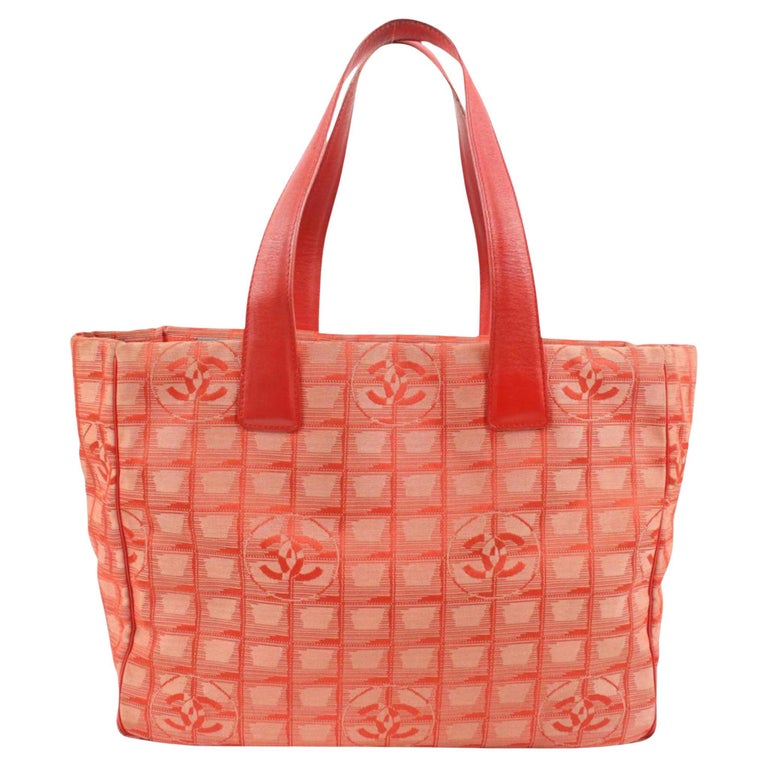 Chanel Red New Line Shopper Tote Bag 25ck223s at 1stDibs