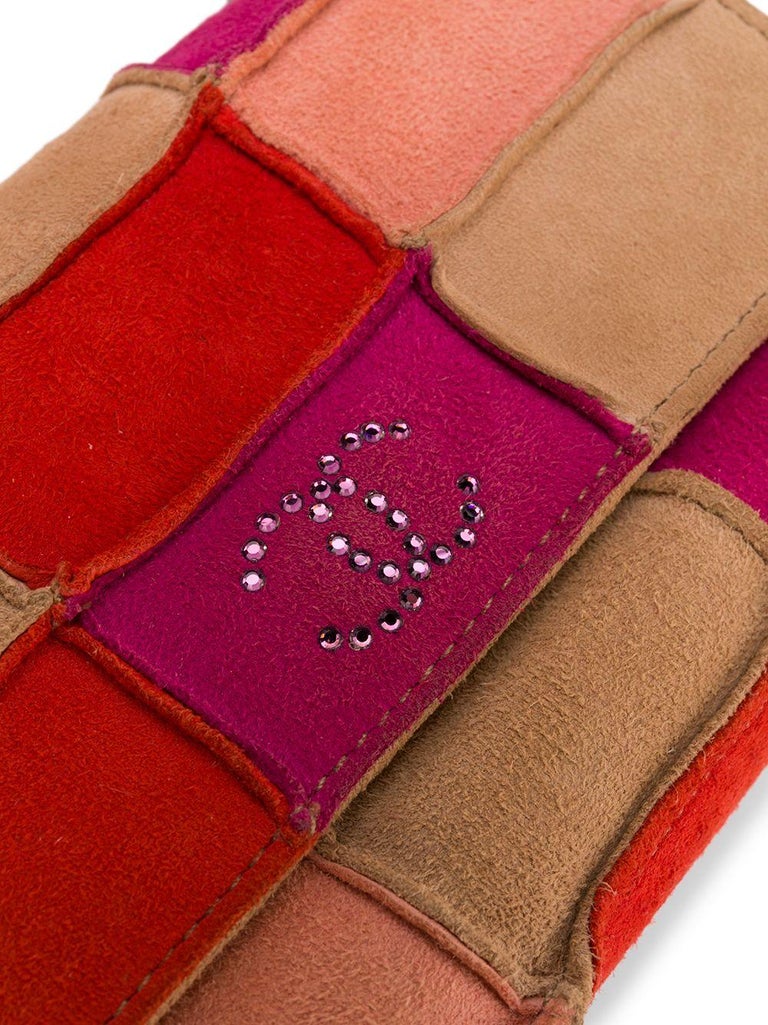 Chanel Red Patchwork Mini Crossbody Bag at 1stDibs