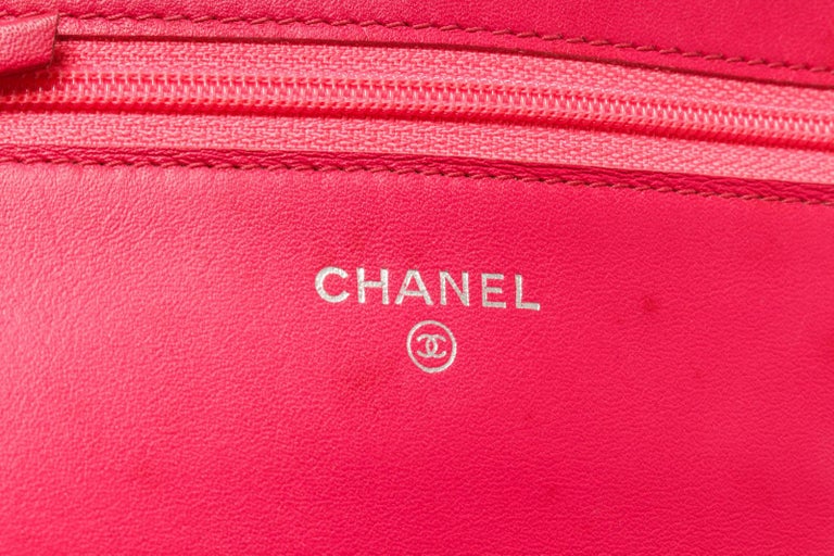 Chanel Red Patent Leather Woc Shoulder Bag For Sale at 1stDibs