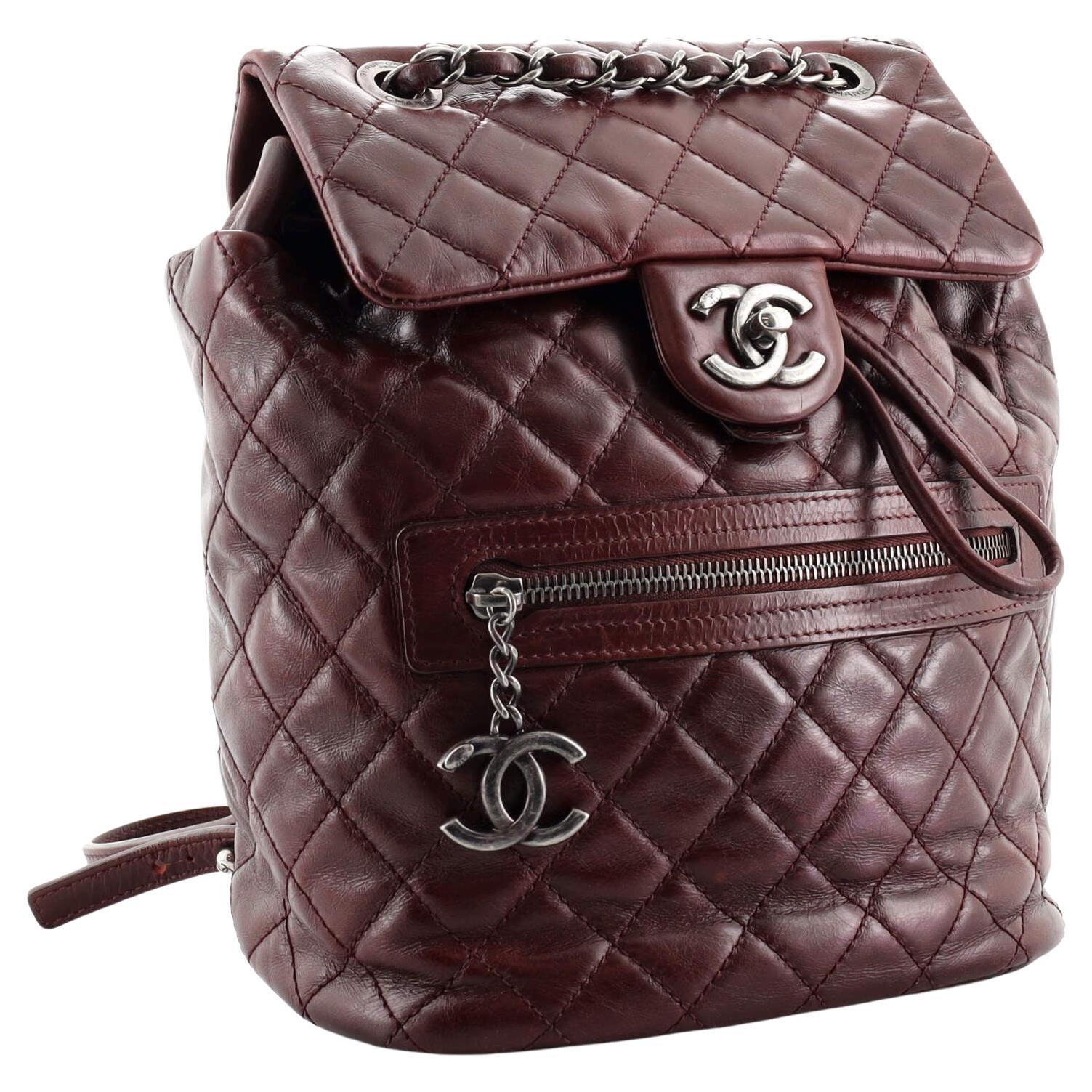 Chanel Filigree Backpack Quilted Caviar Large at 1stDibs