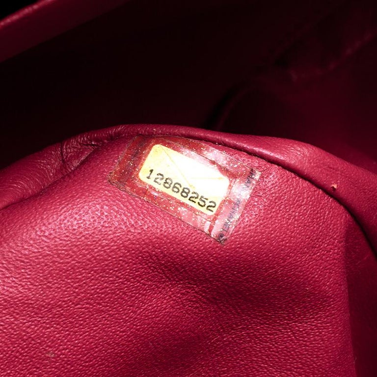 Chanel Red Quilted Leather Maxi Jumbo XL Classic Flap Bag For Sale at ...
