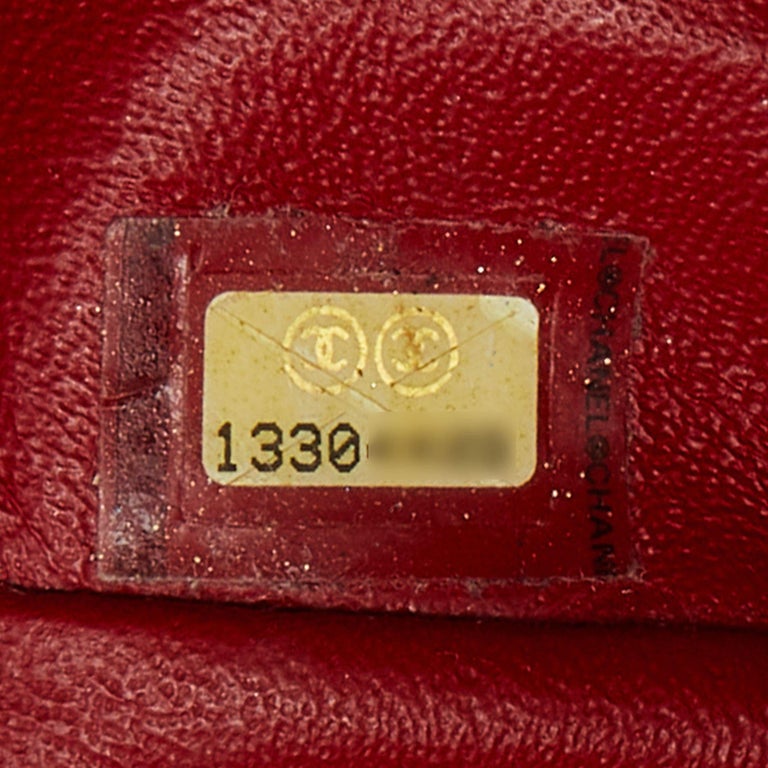 Chanel Red Quilted Patent Leather Maxi Classic Single Flap Bag For Sale ...