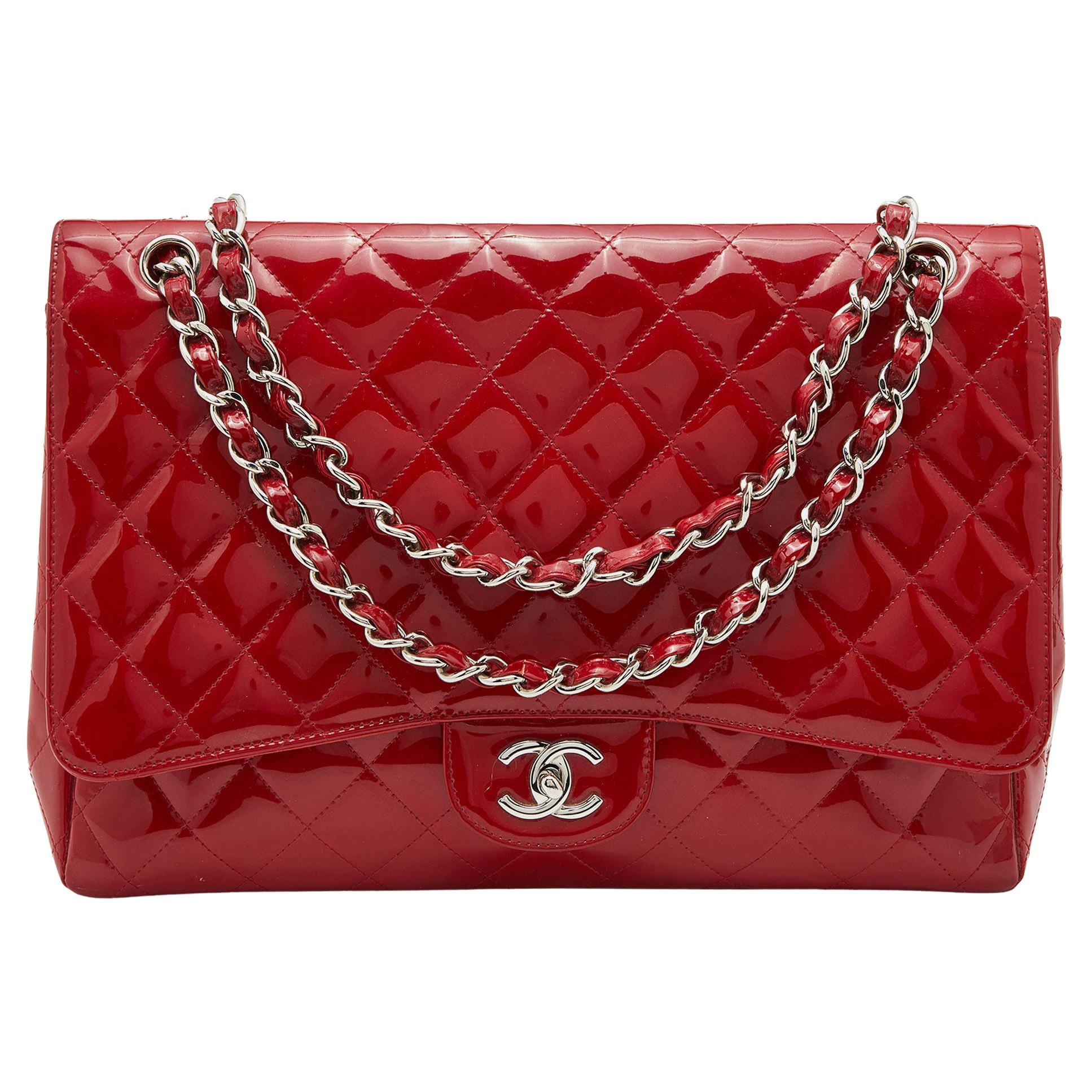 Chanel Logo Maxi Flap - 22 For Sale on 1stDibs