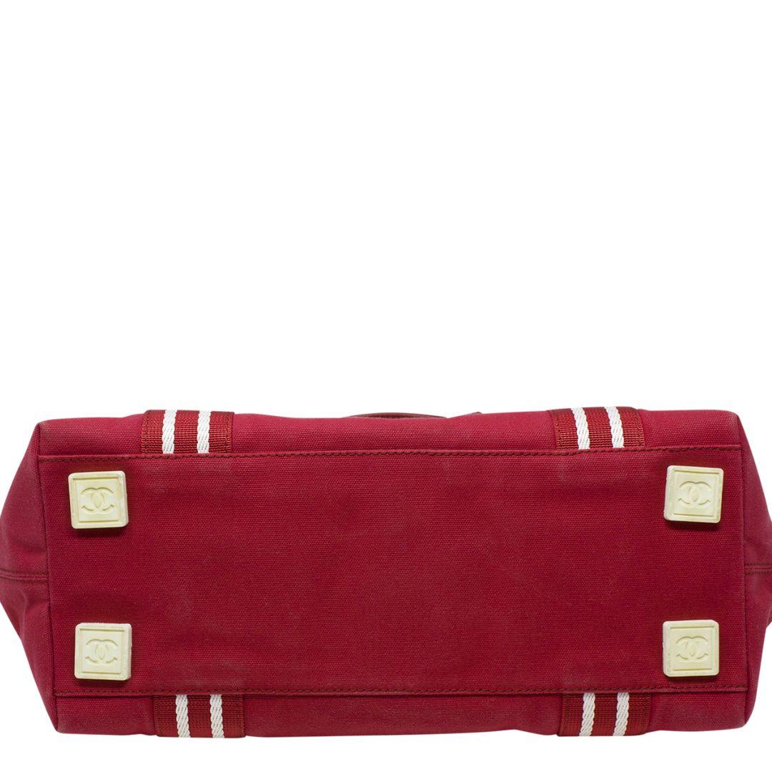 Chanel Red Tennis Club Tote For Sale at 1stDibs
