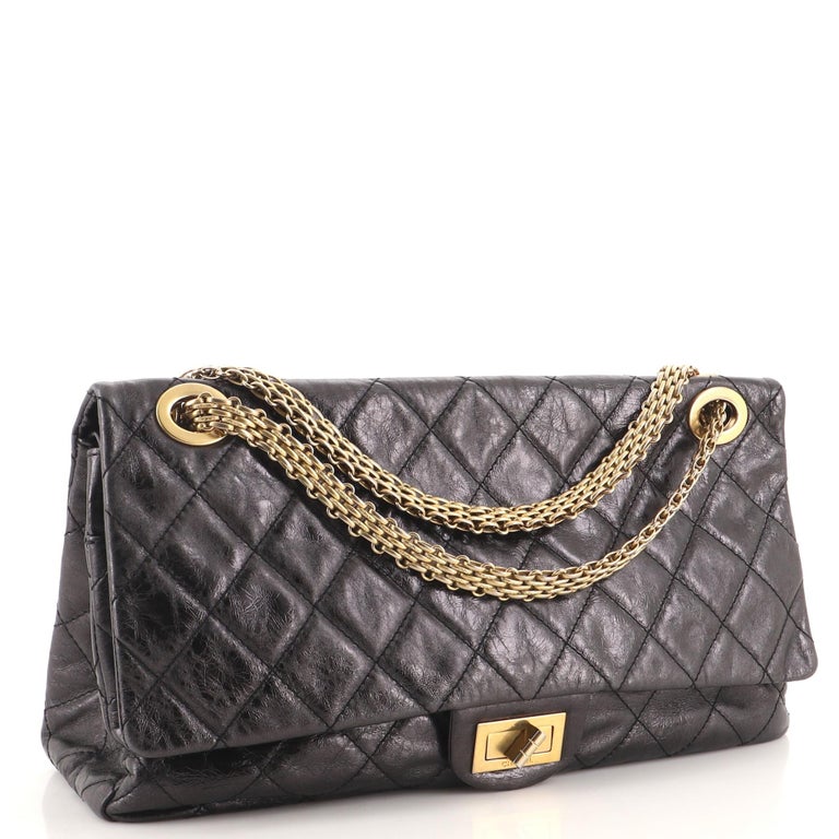 Chanel Reissue 2.55 Flap Bag Quilted Aged Calfskin 228 For Sale at 1stDibs