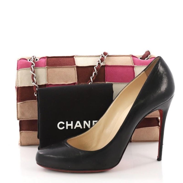 Chanel Reissue Flap Bag Suede Patchwork Medium at 1stDibs