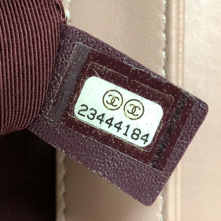 Chanel Retro Label Flap Bag Quilted Lambskin Large at 1stDibs