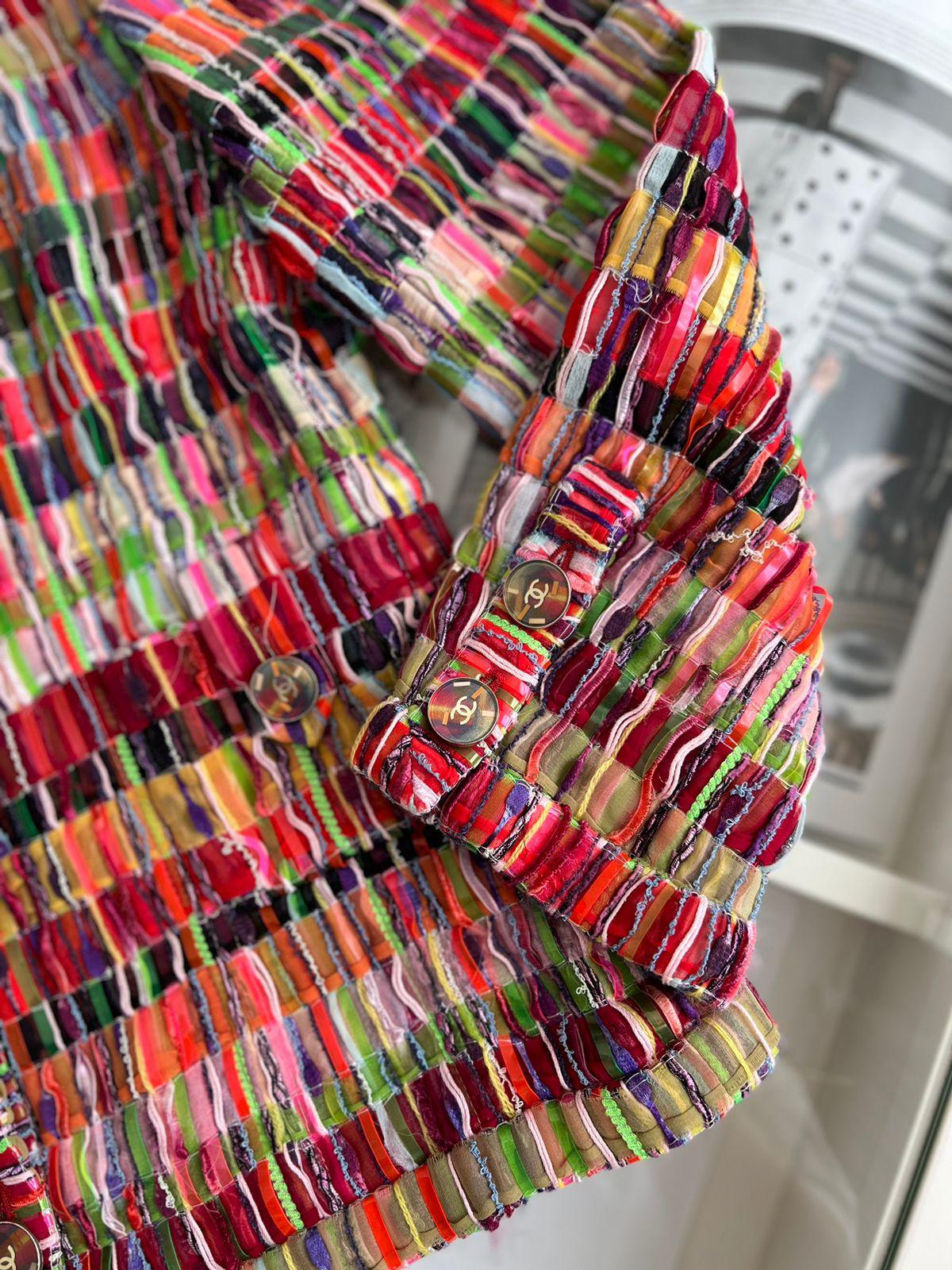 Chanel Ribbon Tweed Seoul Collection Jacket For Sale at 1stDibs