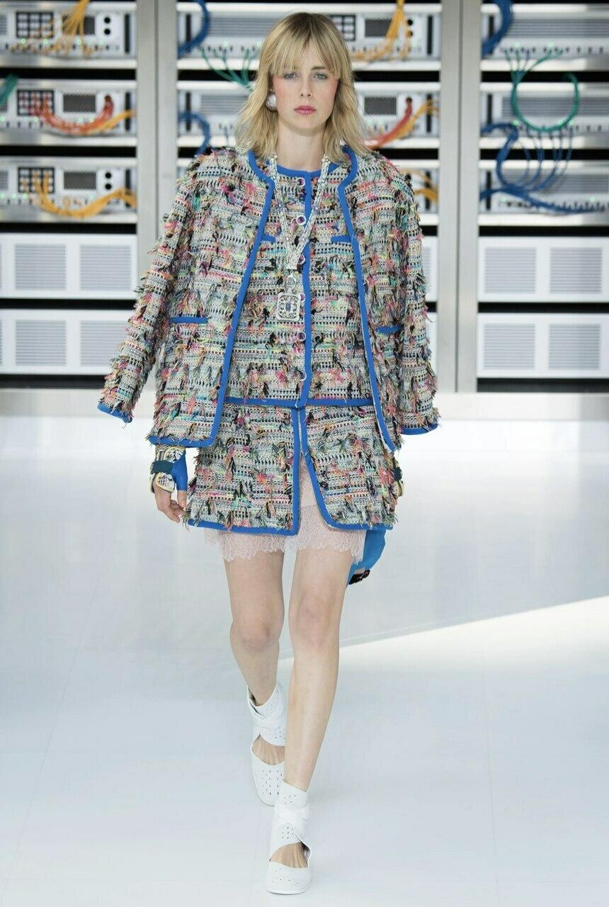 Chanel Robot Collection Tweed Jacket For Sale at 1stDibs