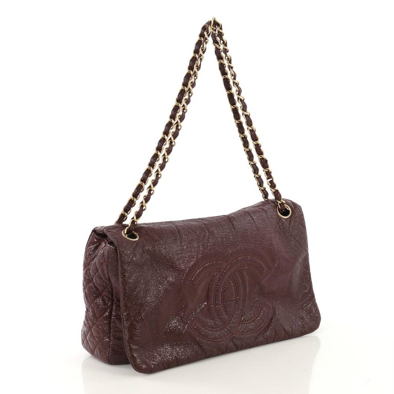 Chanel Rock and Chain Flap Bag Patent Vinyl Medium at 1stDibs