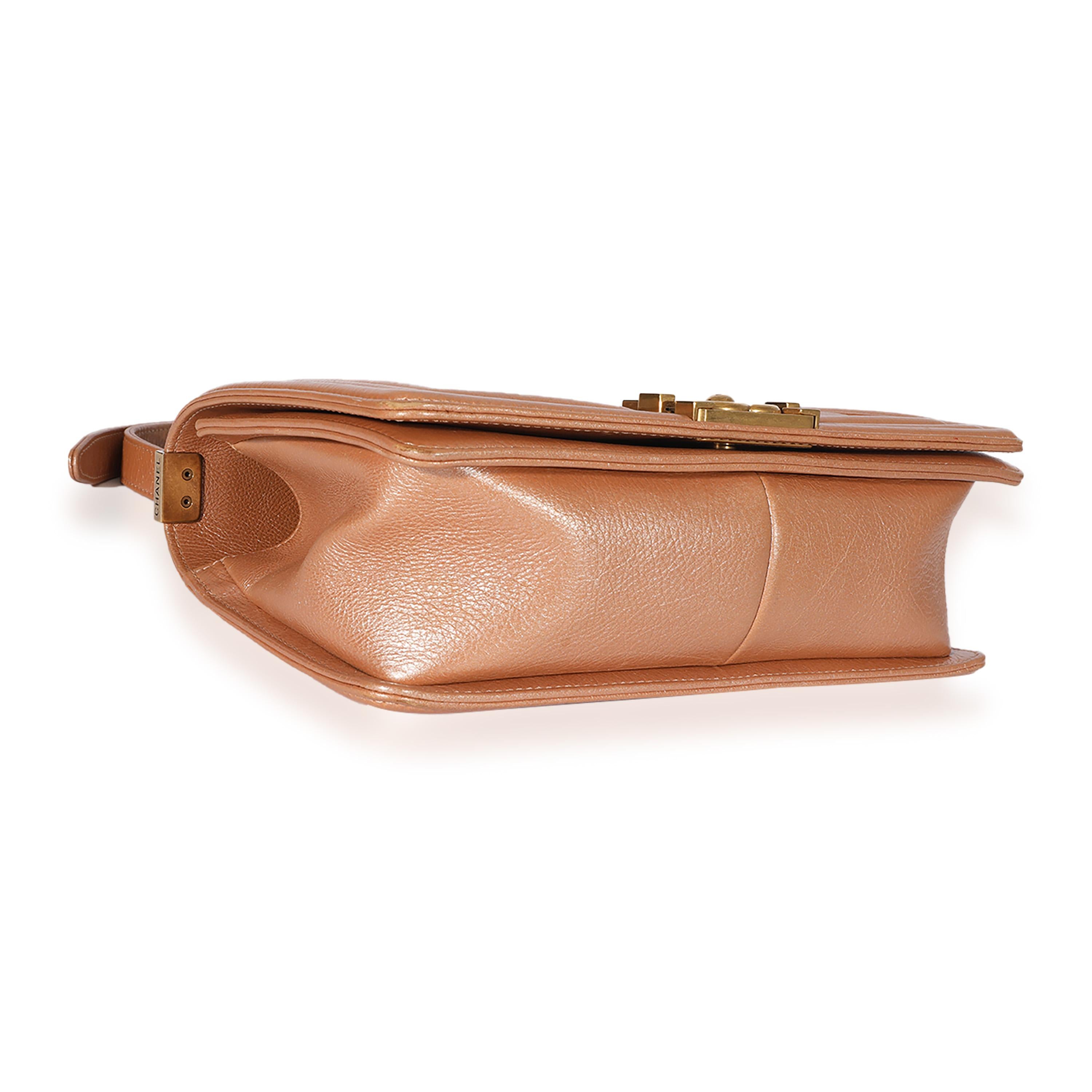 Chanel Rose Gold Old Medium Boy Bag For Sale at 1stDibs | chanel le boy ...
