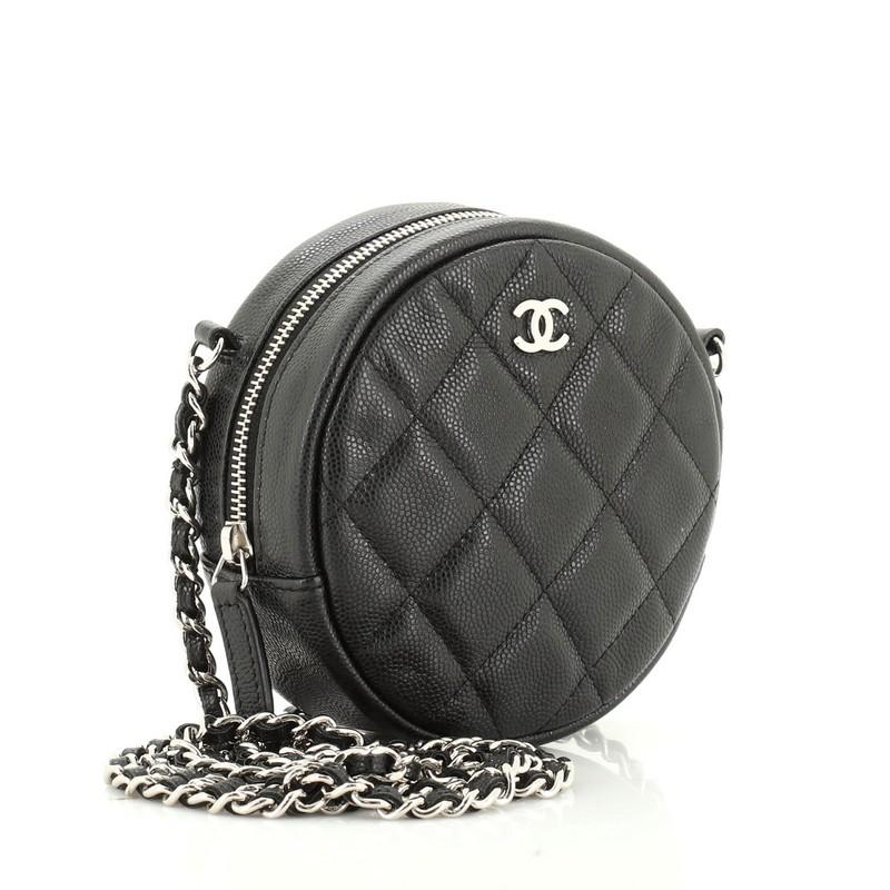 Chanel Round Clutch With Chain Quilted Caviar Mini at 1stDibs | chanel ...