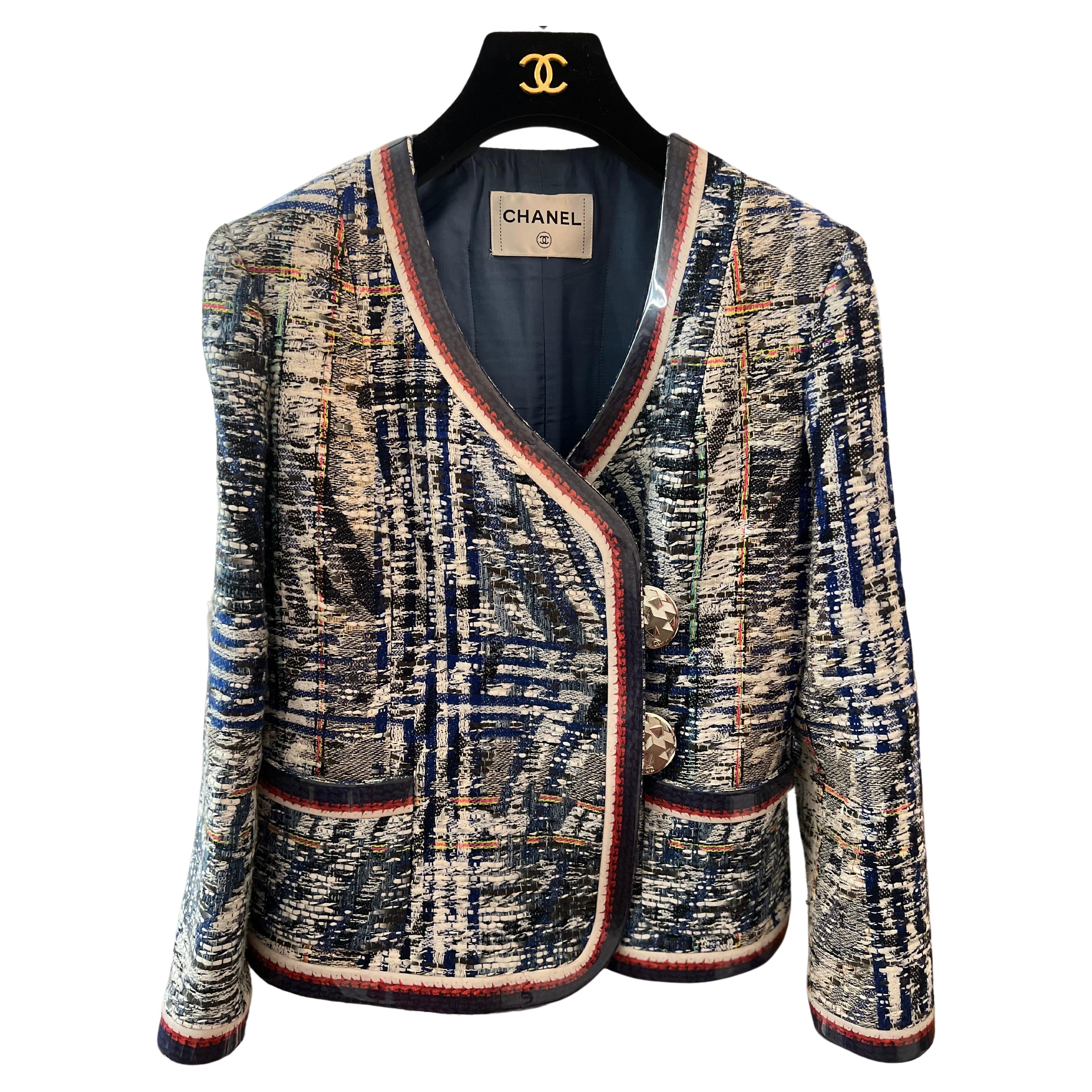 Chanel runway 2016 airlines collection jacket For Sale at 1stDibs