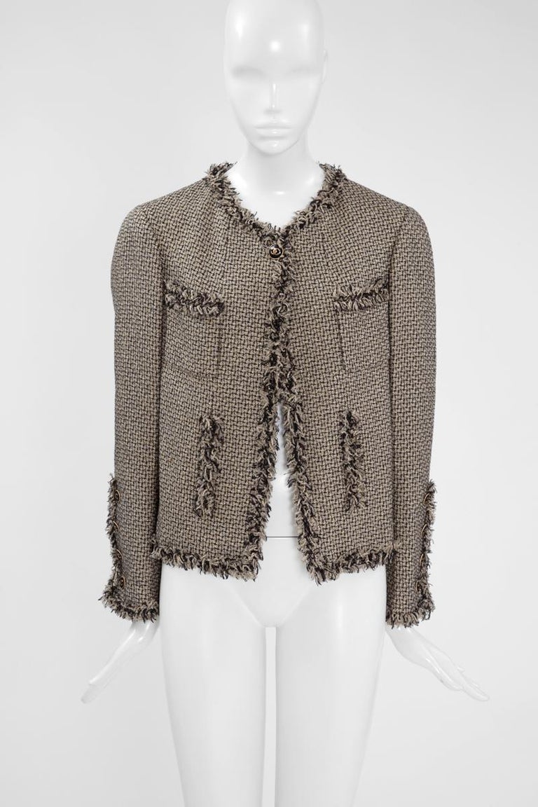 Chanel Runway Metallic Tweed Jacket, Spring-Summer 2007 at 1stDibs