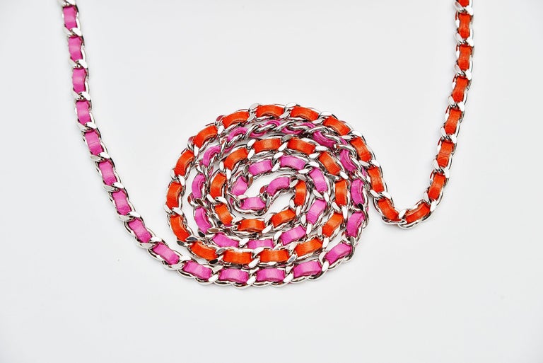 Chanel Runway Minaudière Ombre Pink and Orange Hard Shell Handbag ...