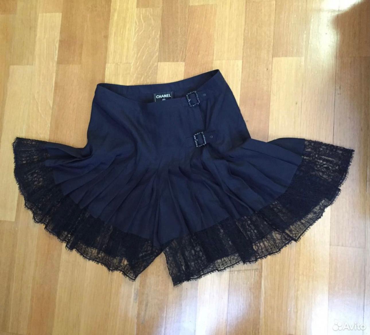Chanel Runway Paris / Edinburgh Silk and Lace Shorts For Sale at 1stDibs