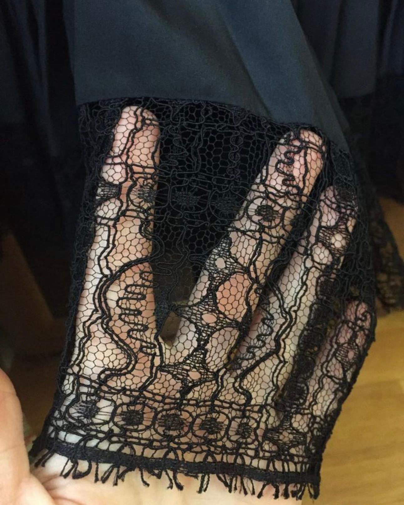 Chanel Runway Paris / Edinburgh Silk and Lace Shorts For Sale at 1stDibs