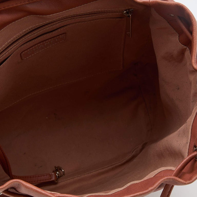 Chanel Rust Brown Quilted Leather Large Urban Spirit Backpack For Sale ...